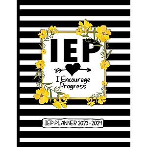 IEP Planner 2023-2024: Organizer For Special Education Teacher (Simple Yellow Floral Design)