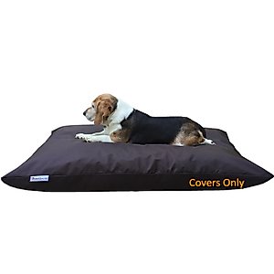 Do It Yourself DIY Pet Bed Pillow Duvet 1680 Nylon Durable Cover and Waterproof Internal case for Dog/Cat at Medium 36"X29" Seal Brown Color - Covers only