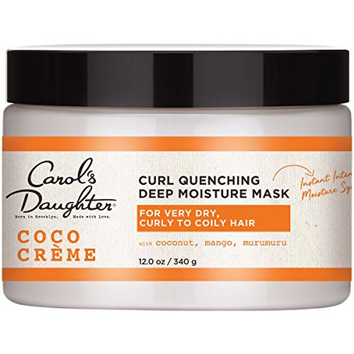 Carol's Daughter Coco Creme Hair Mask for Very Dry Hair with Coconut Oil and Mango Butter, 12 oz