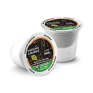 Higgins & Burke Orange Pekoe, Loose Leaf Black Tea, Keurig K-Cup Brewer Compatible Pods, 24 Count