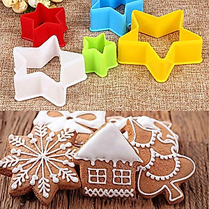 25 PCS Cookie Cutter Set Multi-size Sandwich Fondant Cake Fruit Vegetable Shapes Cutter Set
