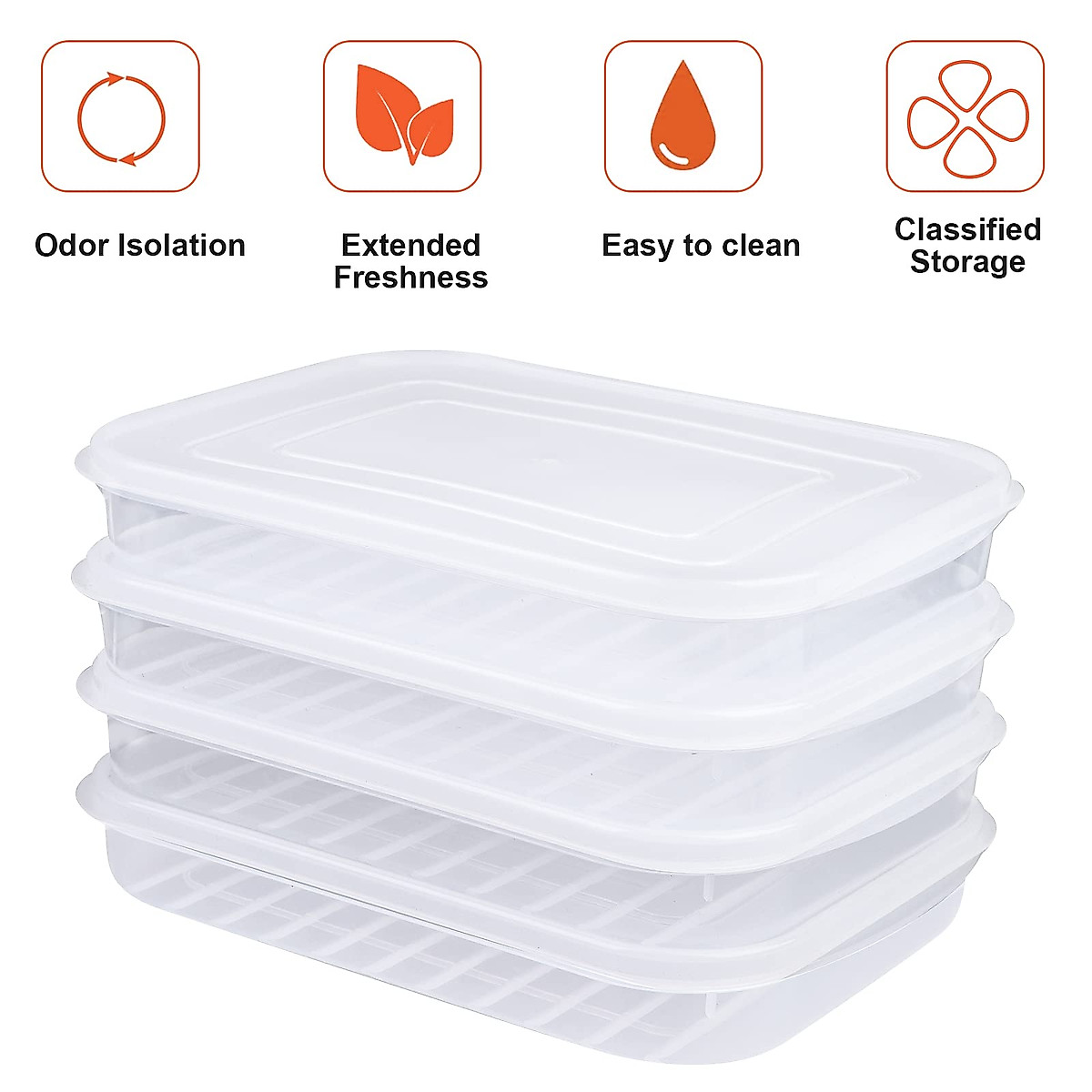 4 Packs Bacon Keeper with 2 Pcs Buffet Serving Tongs for Refrigerator Deli Meat Container for Fridge with Lids Airtight Cold Cuts Storage Containers for Fridge Food