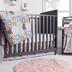 Waverly Blooms by Trend Lab Diaper Caddy, Storage, Bin, Pink, 12x6x8 Inch (Pack of 1)