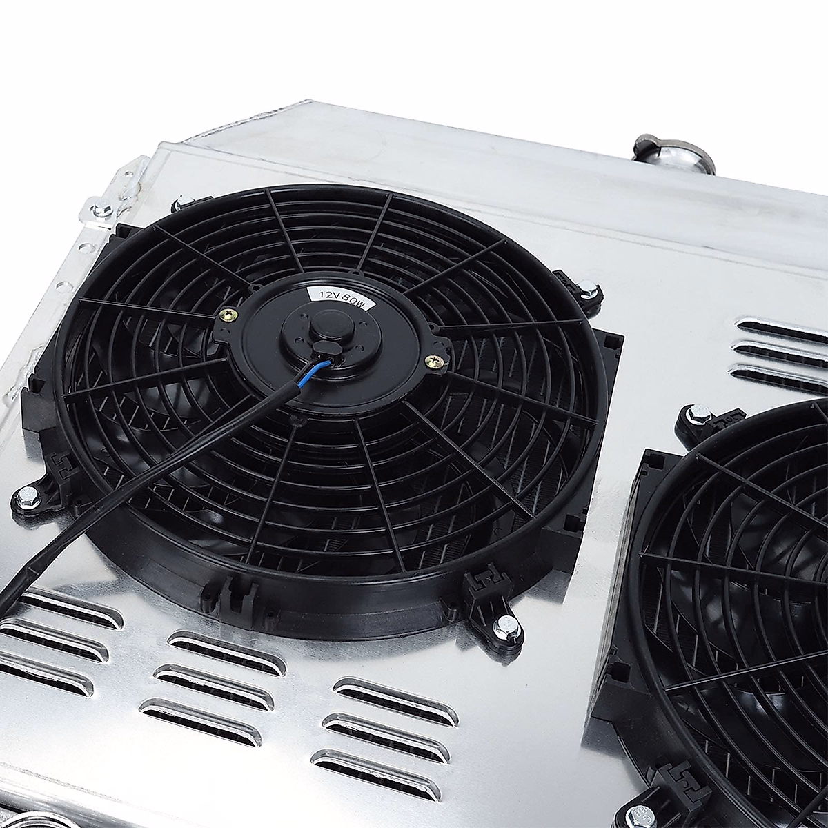 TYFYB 3 Row Core Racing Radiator+ 12" Shroud Fan+Relay kit Compatible with 1966-1979 F100 F250 F350 Br-onco V8