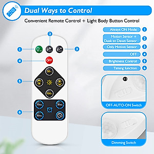 2-Pack Motion Sensor LED Ceiling Lights Battery Operated, 7.48inch 6500K Dimmable Flush Mount Light Fixtures with Remotes, Wireless Ceiling Lamps for Closet Pantry Laundry Garage(Battery Not Included)