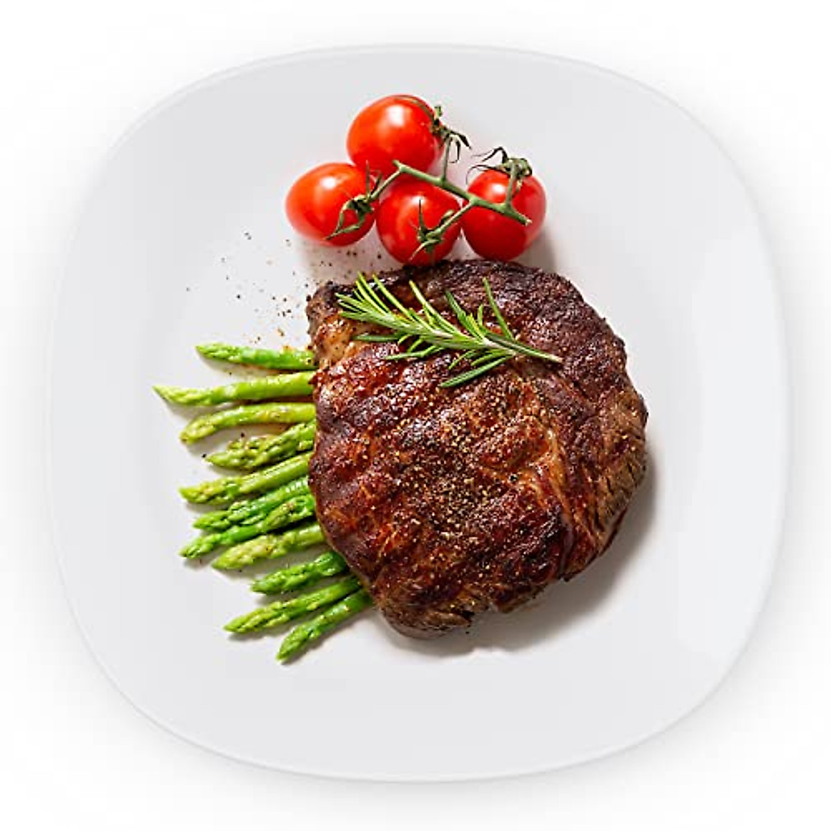 Dinnerware Set, MEKY 18-piece Opal Dishes Sets Service for 6|11" Plates|6" Bowl Sets | Dish Sets-Square