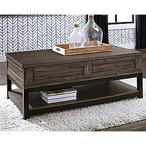 Signature Design by Ashley Johurst Rect Lift Top Cocktail Table, Brown