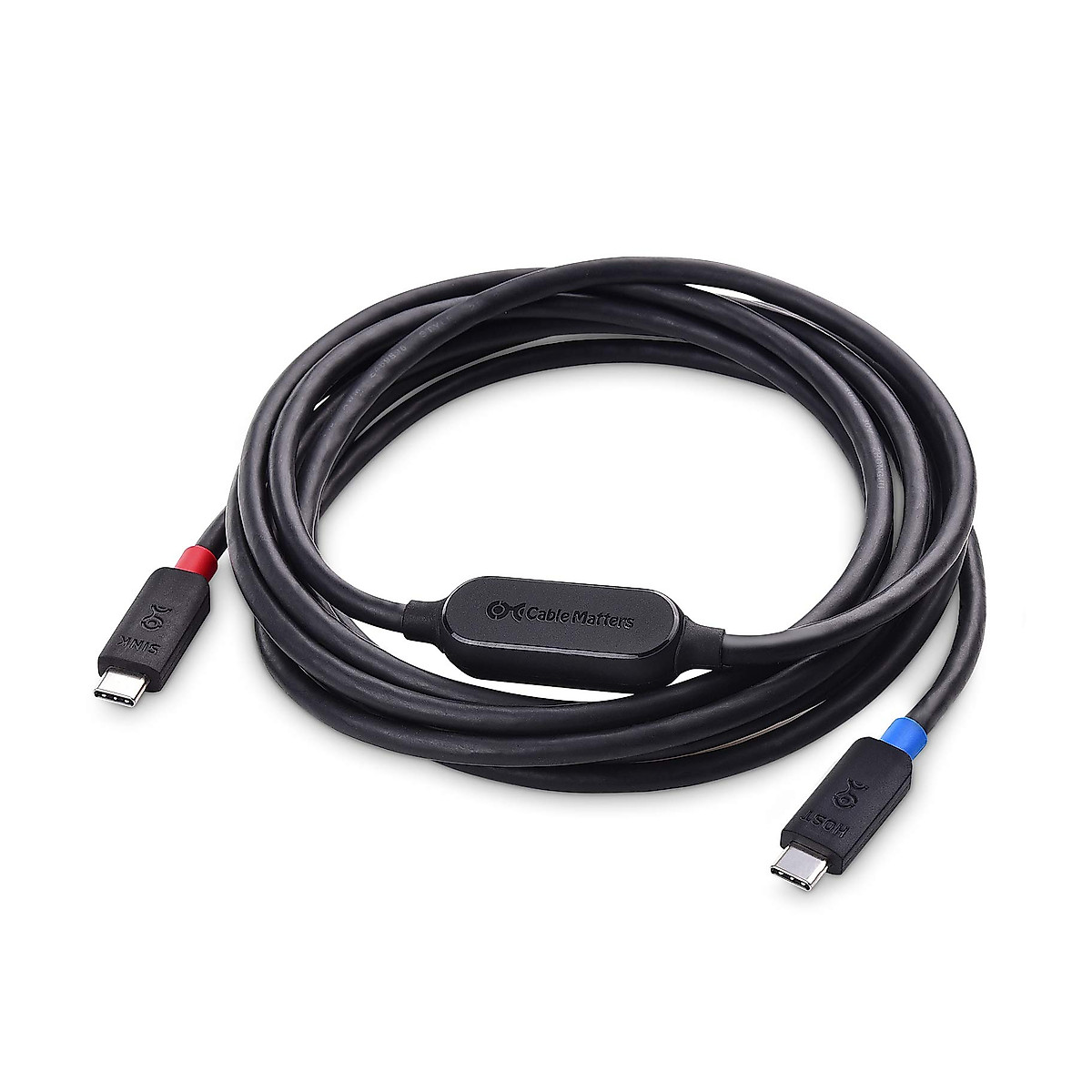 Cable Matters Unidirectional 10Gbps Active USB C Cable 10 ft, Supports Up to [4K@60Hz Video, 60W Charging, 10Gbps Data Transfer] for Apple Vision Pro, Meta Quest 3 VR Headset, Portable Monitor