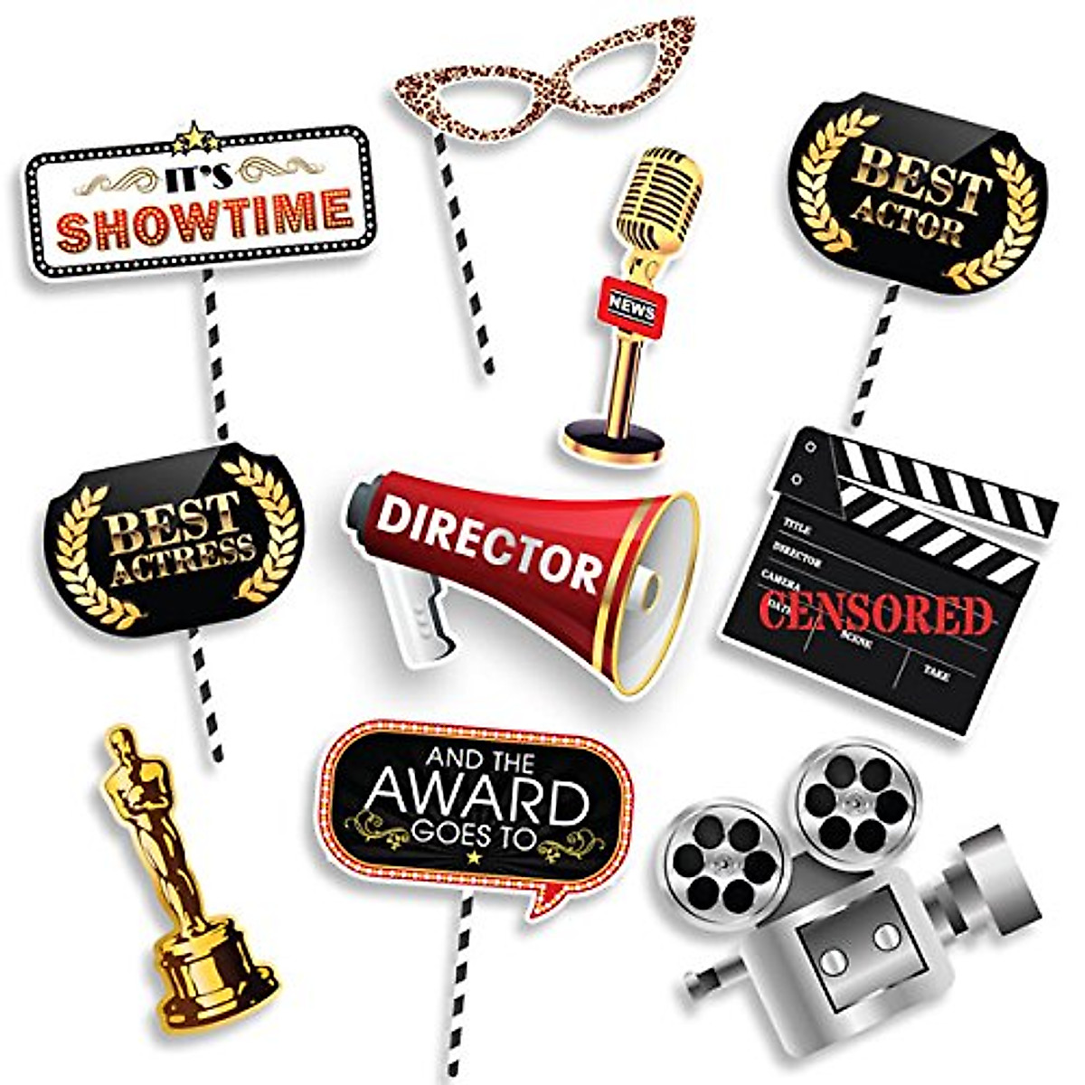 Hollywood Movie Theme Photography Backdrop & Props DIY Kit