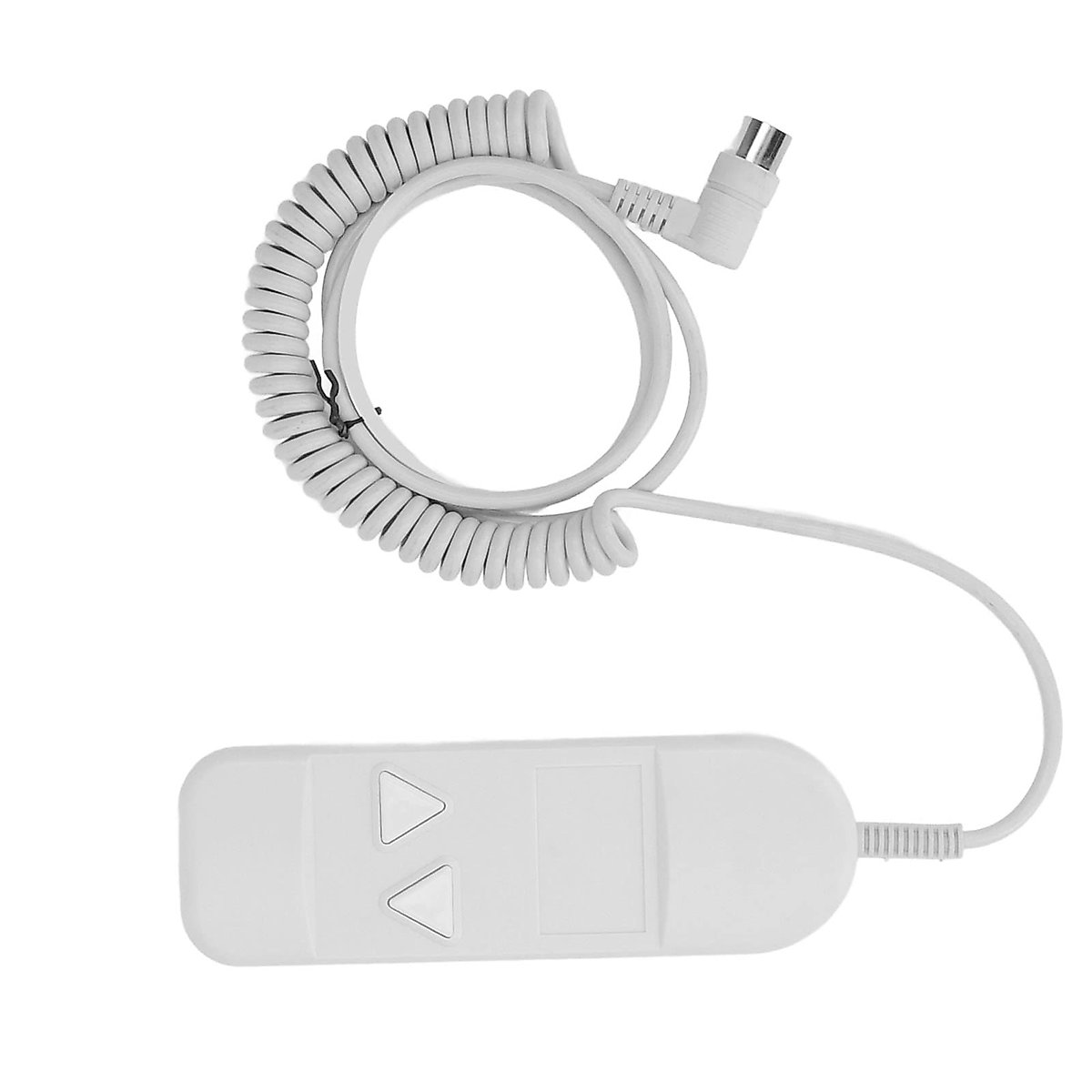 Power Recliner Controller, Plastic 2 Button 8 Pin Remote Handset Controller Up Down Control 90 Degree Angle Round Plug Lightweight for Home