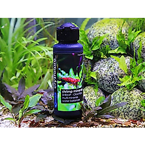 Crystalpro Shrimp Minerals 16.9 Oz-Essential Minerals for Shrimp Tanks and Invertebrates Aquarium Salt for Freshwater Tank (500 ml) Treats 2650 Gallons