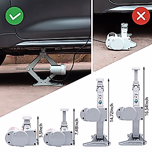 Simpleout Electric Car Jack Kit All in One 3 Ton Floor Jack Cars and Truck Auto Scissor Lift Trailer Jack Stands Roadside Emergency Tire Repair Kit with Powerful Impact Wrench and Quick Inflator