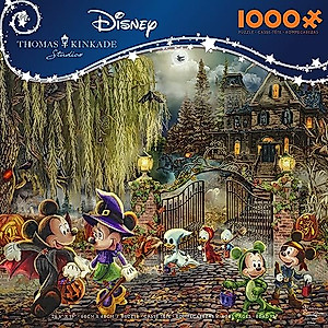 Ceaco - Thomas Kinkade - Disney - Mickey and Minnie Halloween Fun - 1000 Piece Jigsaw Puzzle