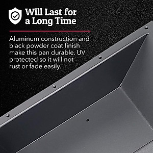 Lurwind Recessed Trolling Motor Foot Pedal Tray - Black Powder-Coated Aluminum, Fits Most Trolling Motor Tray Pedals, Pre-Drilled for Easy Install