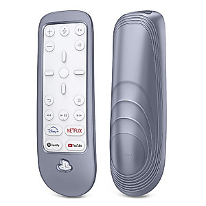 Fintie Protective Case for PS5 Media Remote - CaseBot Lightweight (Anti-Slip) Shockproof Silicone Cover for Sony PlayStation 5 Media Remote Controller, Lavender Gray