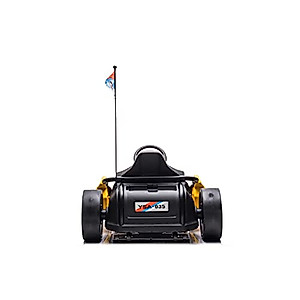 Freddo Toys GoKart Drifter 24V Battery Operated 1 Seater Car for Kids with Bluetooth LED Lights, MP3 Music and Leather Seats Outdoor Drift Car for Boys and Girls