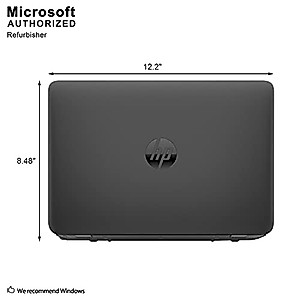 HP EliteBook 820 G2 12.5 Inch Laptop , Intel Core i7 5600U up to 3.2GHz, 16G DDR3L, 500G, WiFi, BT 4.0, VGA, DP, USB 3.0, Win 10 64 Bit-Multi-Language, English/Spanish/French(CI7)(Renewed)