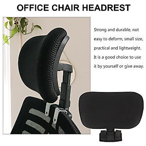 DOITOOL Office Chair Headrest Attachment Universal, Adjustable Headrest Head Rest, Neck Support Cushion Clip on (Black)