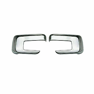 SZDEDA ABS Exterior Side Rearview Mirror Caps Cover Decorative Trim Fit for Ford F150 2021 2022 Car Accessories (Chrome)