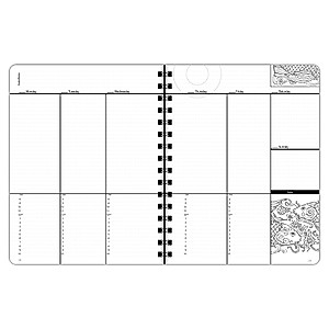 Undated Coloring Planner (6.625x9) Medium - Weekly & Monthly Organizer, Appointment Schedule, Goals and Notes
