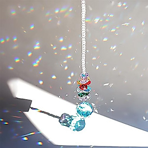H&D 30mm Crystal Ball Prism Rainbow Collection Hanging Suncatcher for Chandelier Parts Wedding Favors