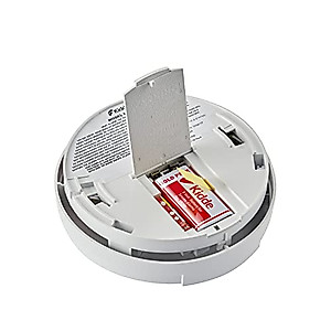 Kidde Heat Detector, Hardwired with Battery Backup & 2 LEDs, Interconnectable & Smoke Detector, Hardwired Smoke Alarm with Battery Backup, Front-Load Battery Door, Test-Silence Button, White