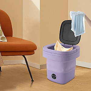 Portable Mini Waher Machine 11L Small Washing Machine, Portable Washing Machine Deep Cleaning of Underwear, Baby Clothes and Small Clothes, Foldable, Perfect for Outdoor Travel, Camping, RV to Use