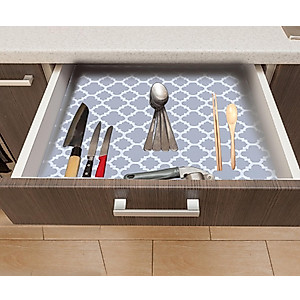 Cabinet Shelf Liner Non Adhesive 10 Inch Wide X 20 Ft Kitchen Drawer Liners Non Slip Waterproof Refrigerator Shelf Liners Thickened Cupboard Liner for Bathroom Pantry