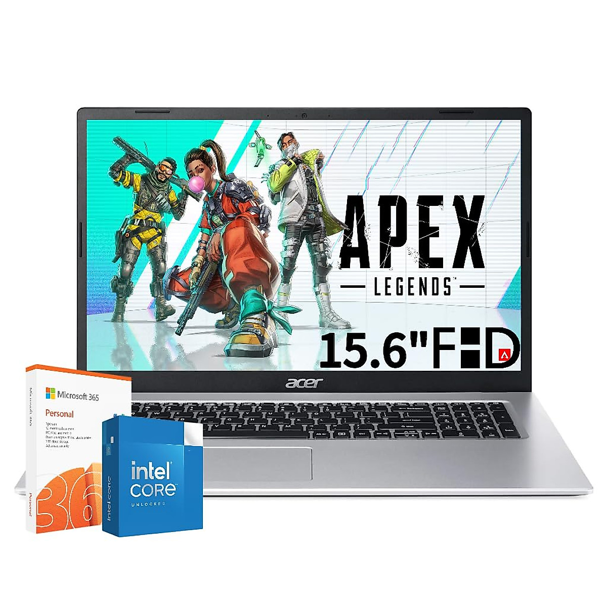 acer 2023 Newest Aspire 5 Slim 15.6" FHD IPS Laptop, AMD Quad-Core Ryzen 3 3350U(Up to 3.5GHz,Beat i5-7200U), 12GB DDR4 RAM, 512GB SSD, WiFi 6, Backlit Keyboard, Fingerprint, HDMI, Windows 11+JVQ MP