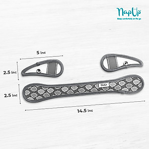 Car Seat Pillow Color Variation- Travel Head Support Additional Accessory (Grey)