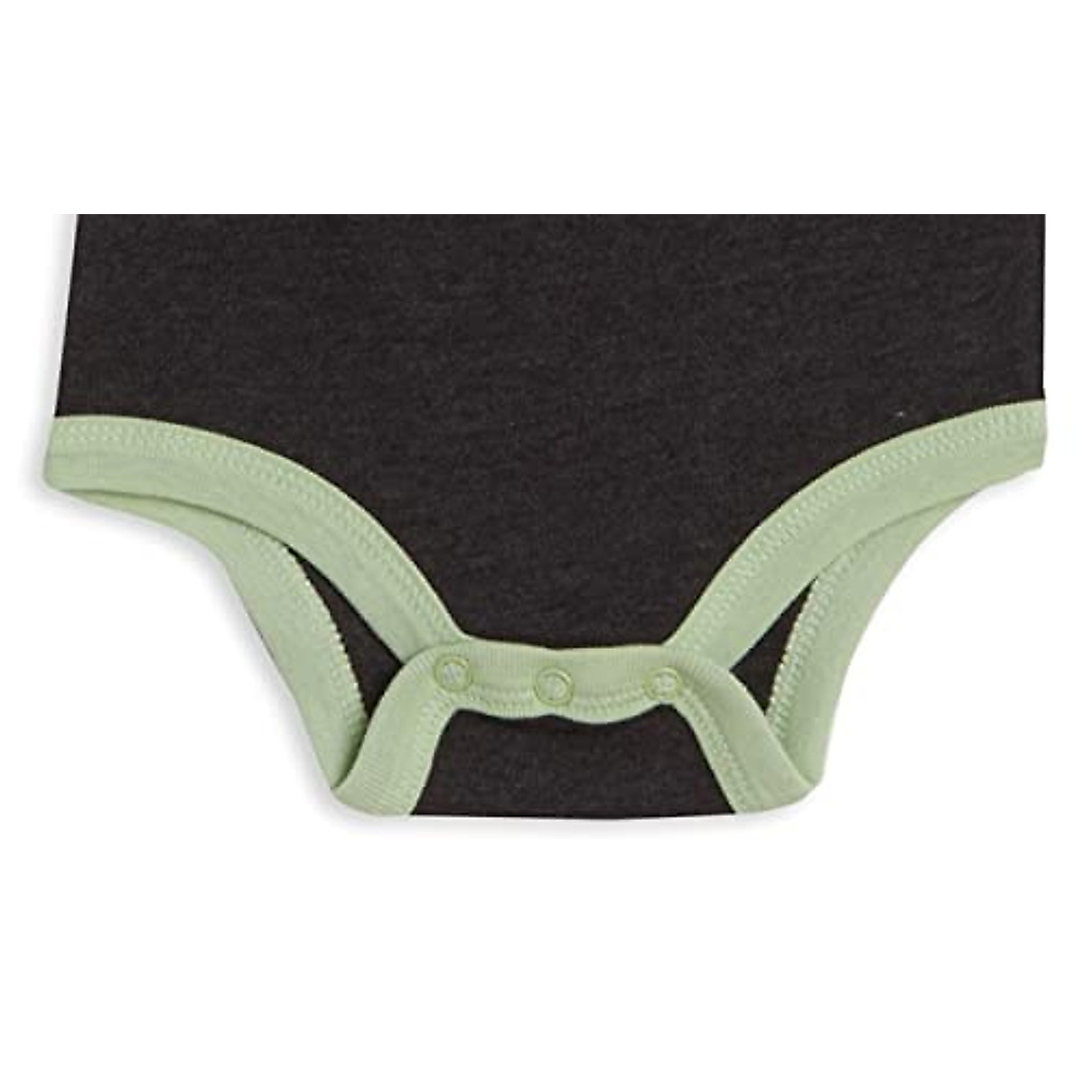 STAR WARS The Child Newborn Baby Boys Fleece Hoodie Short Sleeve Bodysuit and Pants 3 Piece Baby Outfit Set Grey/Green 0-3 Months