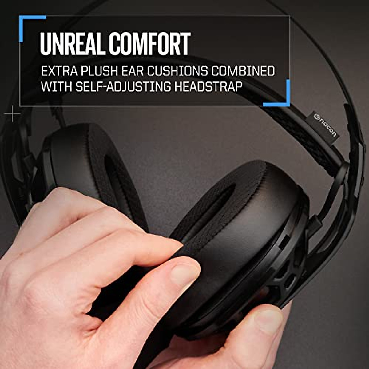 RIG 500 PRO HS GEN 2 Competition Grade Playstation Gaming Headset for PS4, PS5 and Nintendo Switch - 50mm Speaker Drivers - Flip-to-Mute Microphone - Black