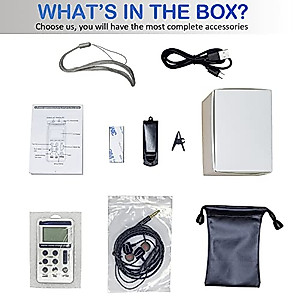 SWDSTP Portable AM FM Radio, Walkman Radio with Digital Tuning LCD Display, Rechargeable Pocket Radio with Earphone, Small Radio with Detachable Belt Clip for Walking, Jogging