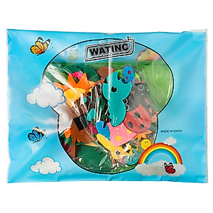 WATINC Insect Teaching Felt Board Story Set 3.5 Ft 45Pcs Preschool Bug Animals Caterpillar Bee Butterfly Dragonfly Storytelling Flannel Early Learning Play Kit Wall Hanging Gift for Toddlers (Green)