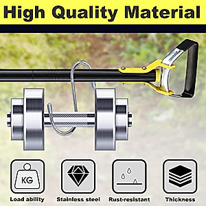 Bird Twig Hoe Gardening Tools - Scuffle Garden Hoe for Easy Weeding,30-42 Inch Adjustable Hula Hoe,Heavy Duty Stirrup Hoe