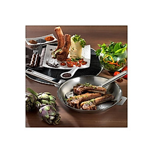 Cristel Strate Fryingpan, 8", Silver