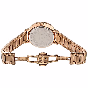 Ted Baker Women's TE4107 "Vintage Glam" Rose-Gold Tone Stainless Steel Rhinestone-Accented Watch