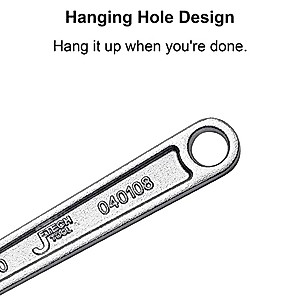 Jetech 8 Inch Adjustable Wrench - Professional Shifter Spanner with Wide Caliber Opening