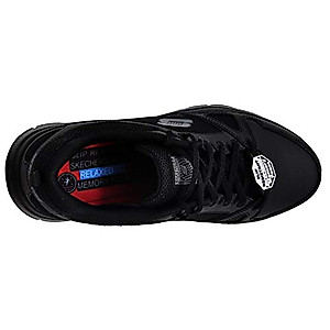 Skechers Men's Flex Advantage SR Black/Black Work Shoe 10.5 W US