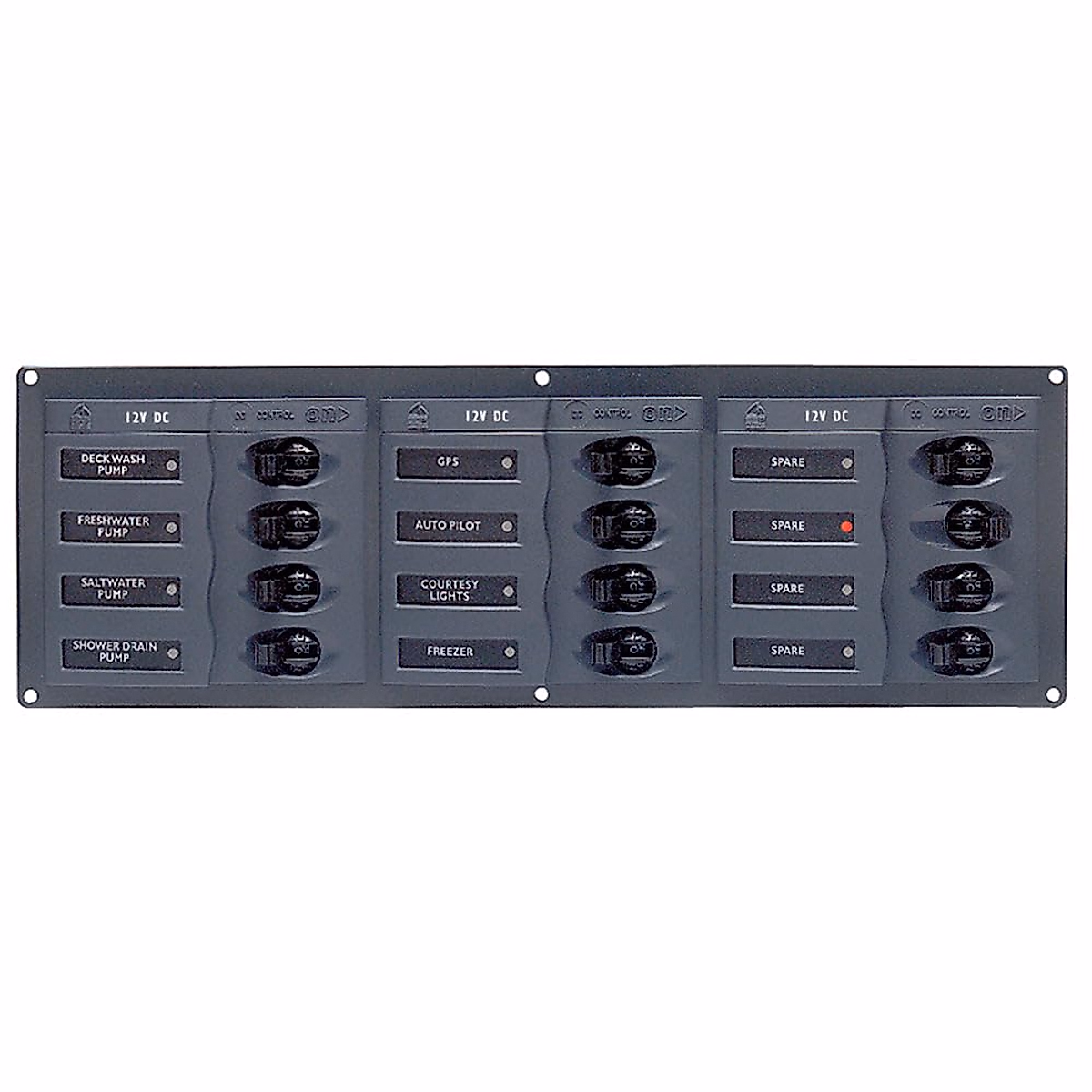 BEP 12-Way No Meter Horizontal DC Panel
