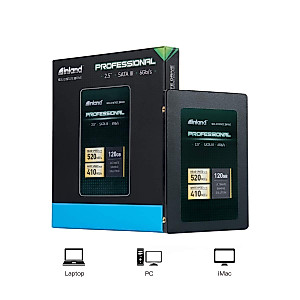 INLAND Professional 120GB SSD 3D NAND SATA III 6Gb/s 2.5" 7mm Internal Solid State Drive (120GB)