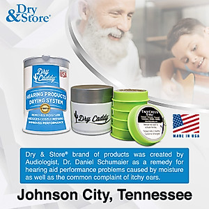 DryCaddy by Dry & Store | DryCaddy Drying System - Protection Against Moisture Damage for Hearing Aids, Cochlear Implants and Other Electronic Instruments