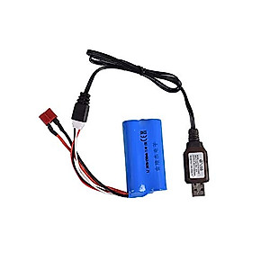 HHZ 2 pcs 7.4V 1500Mah T Plug li-on Battery for Wltoys 12428 12423 RC Toy Car