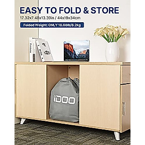 iDOO Twin Air Mattress, Double High Adjustable Blow Up Mattress with Built-in Pump, Comfortable Top Surface Inflatable Airbed for Home Portable Travel, 75x39x18in, 550lb MAX