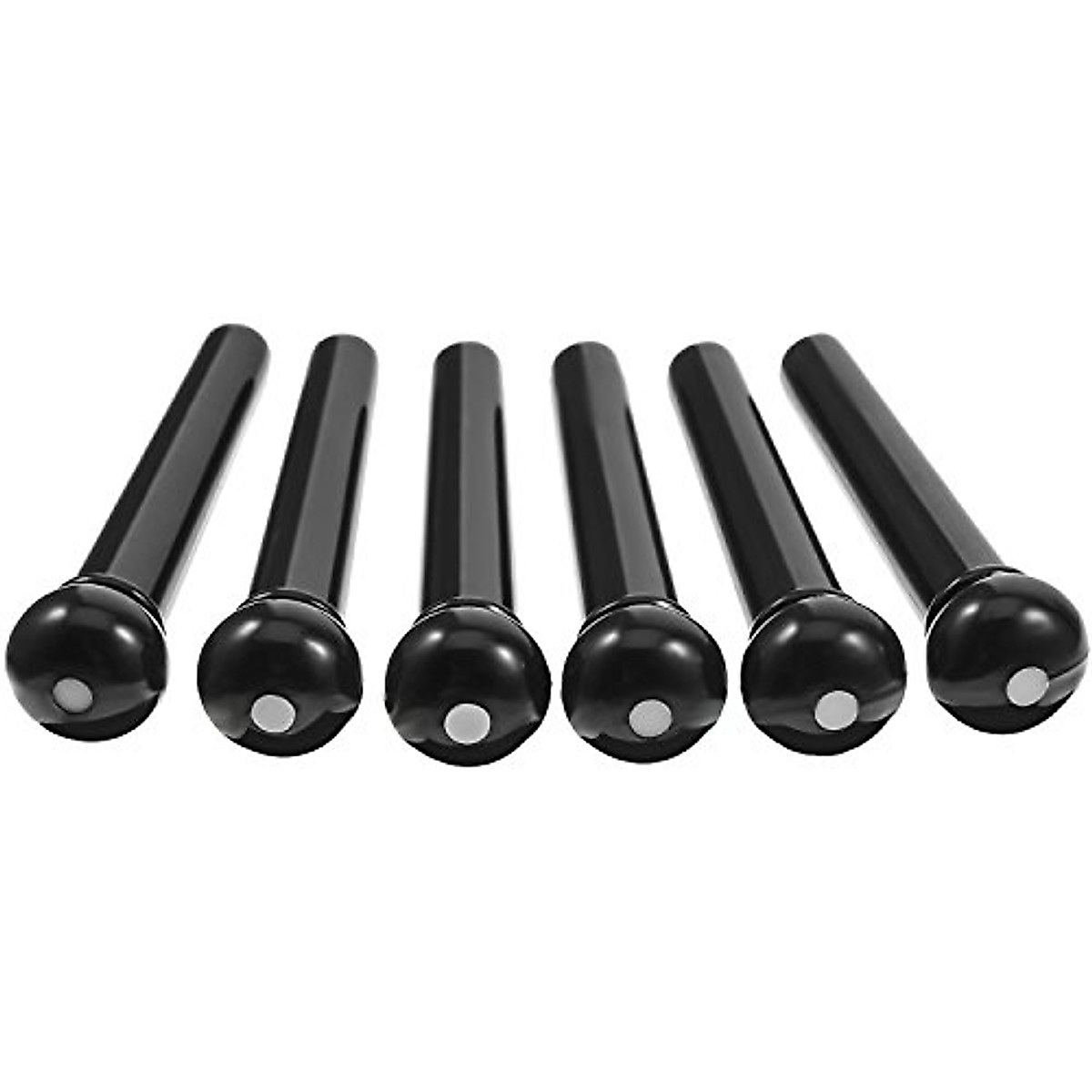 TecUnite 15 Pcs Acoustic Guitar Bridge Pins Puller Pulling Remover Extractor Tool with Guitar Saddle Nut and 12 Pack Guitar Bridge Pins