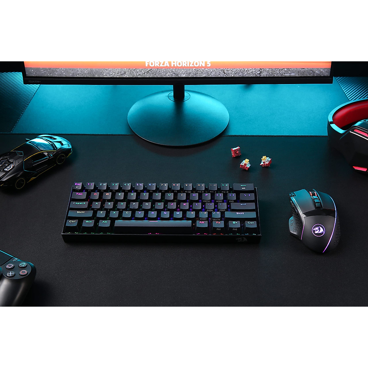 Redragon K530 PRO 60% Gaming Keyboard & A113 Hot-swap Mod Switches (24pcs) Bundle