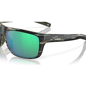 Costa Man Sunglasses Matte Reef Frame, Green Mirror Lenses, 60MM