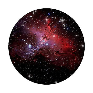Space Nebula Galaxy Red Phone Holder PopSockets PopGrip: Swappable Grip for Phones & Tablets