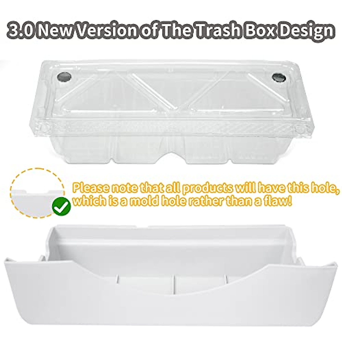 VARLNALY 4.0 Pull-Out Non-Electric Automatic Cat Litter Box Replacement Trash Box 24PCS