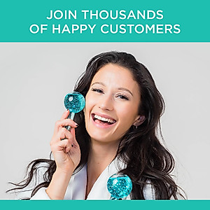 MonétBeauty Ice Globes for Face, Freezer Safe and Highly Effective Facial Globes for Daily Beauty Routines, Face Roller to Tighten Skin, Reduce Puffiness, Enhance Circulation and Complexion (Blue)